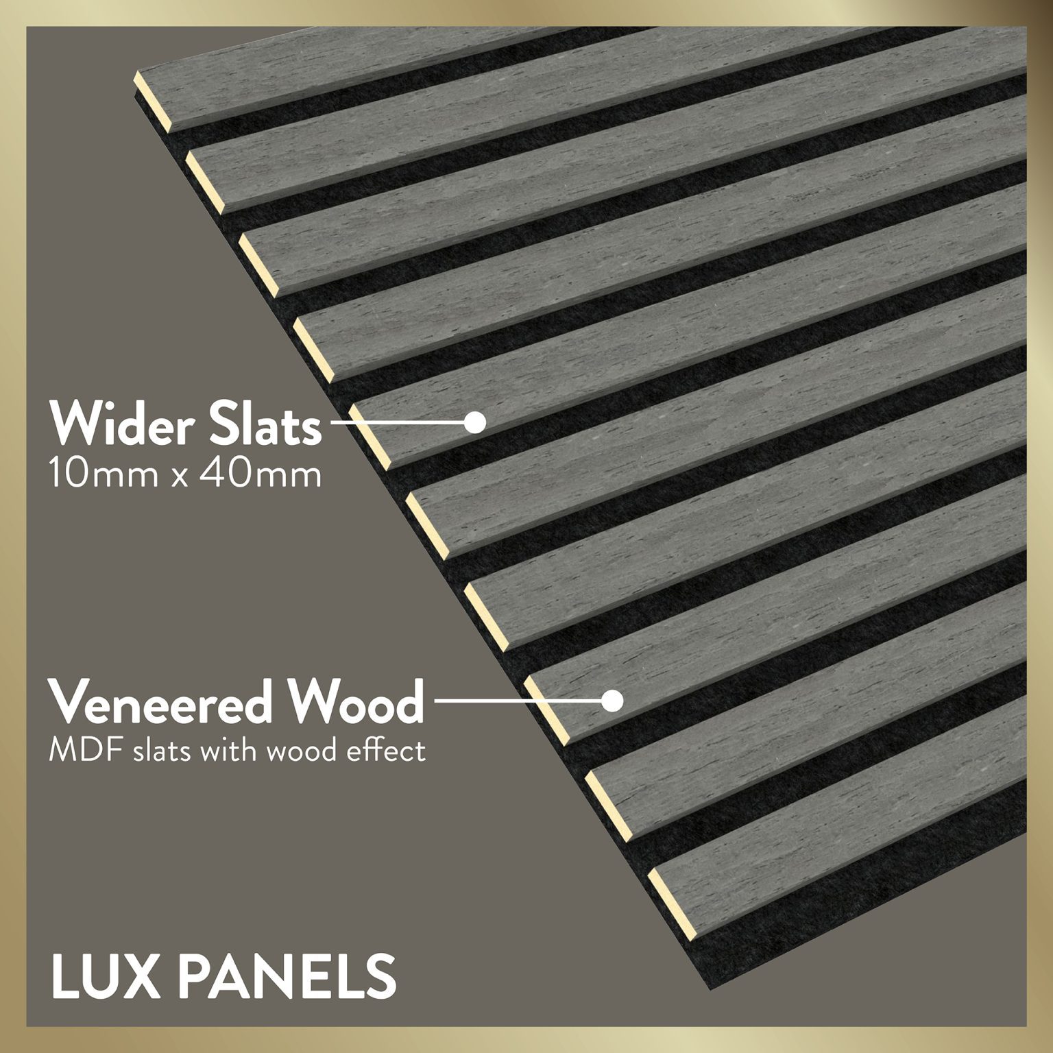 2.4m Lux Alder Grey Wall Panel - Kraus Flooring