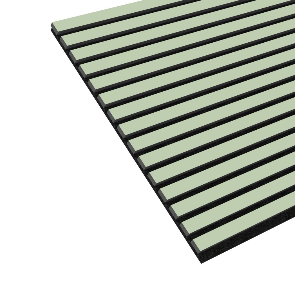 2.4m Melamine Sage Green Acoustic Wall Panel - Kraus Flooring
